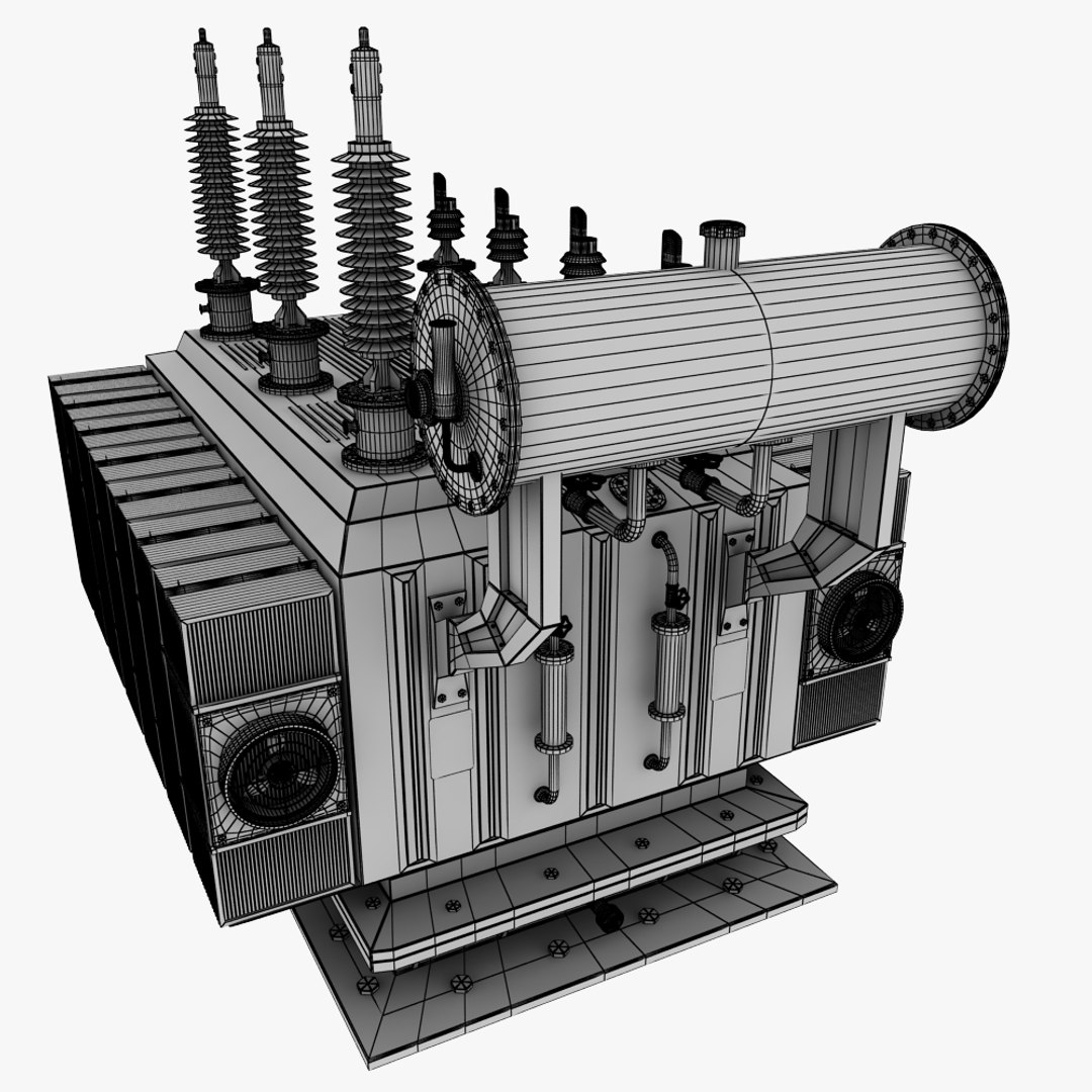 3d Electric Power Transformator