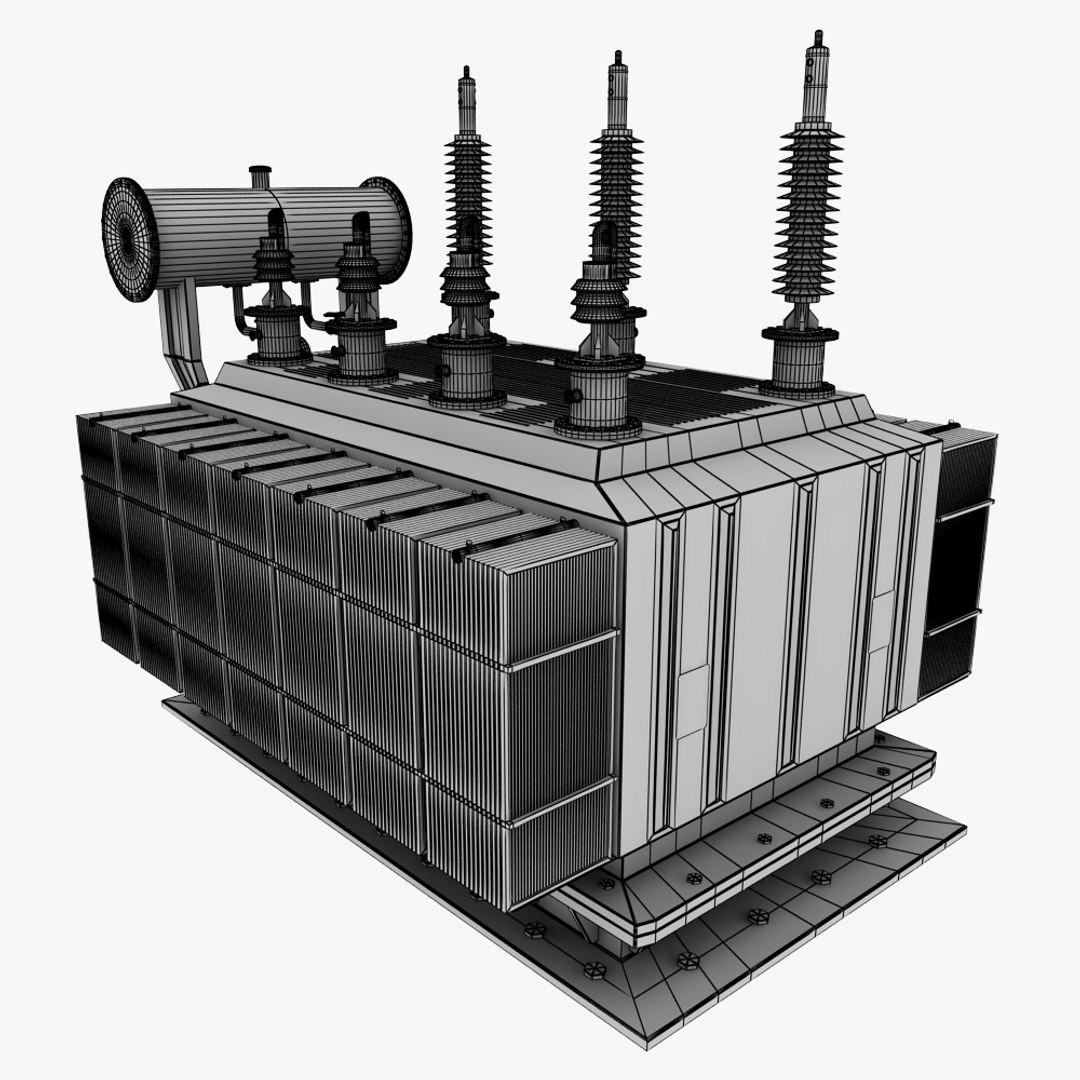 3d Electric Power Transformator