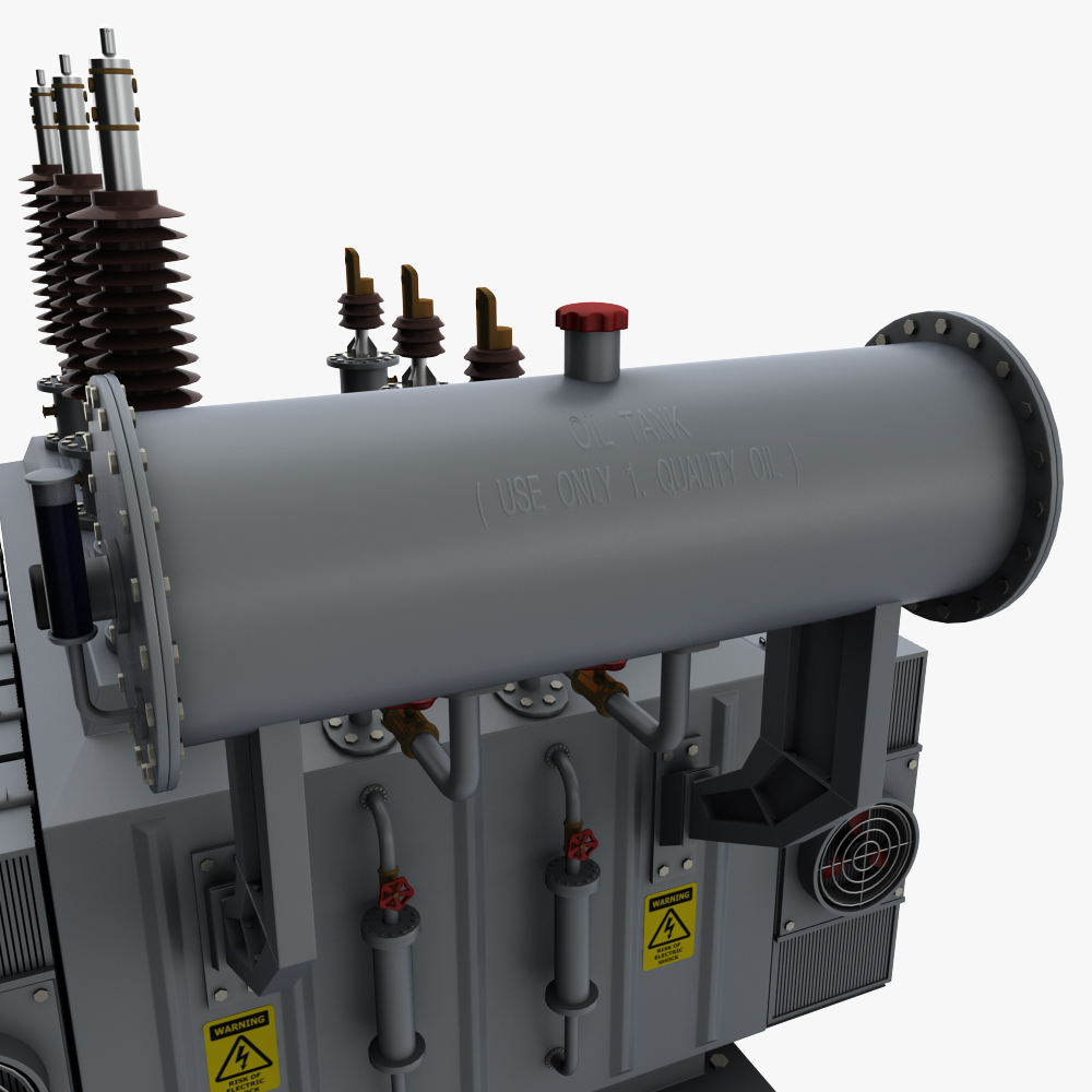 3d electric power transformator