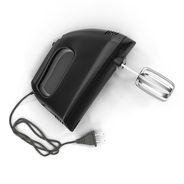 hand mixer black 3d model