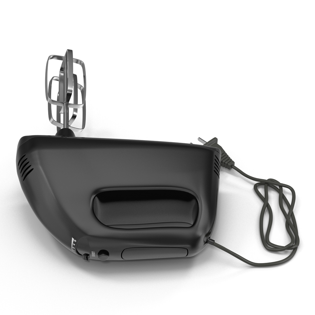 hand mixer black 3d model