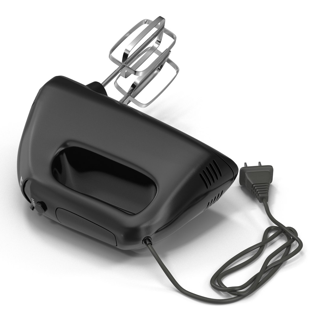 Hand Mixer Black 3d Model