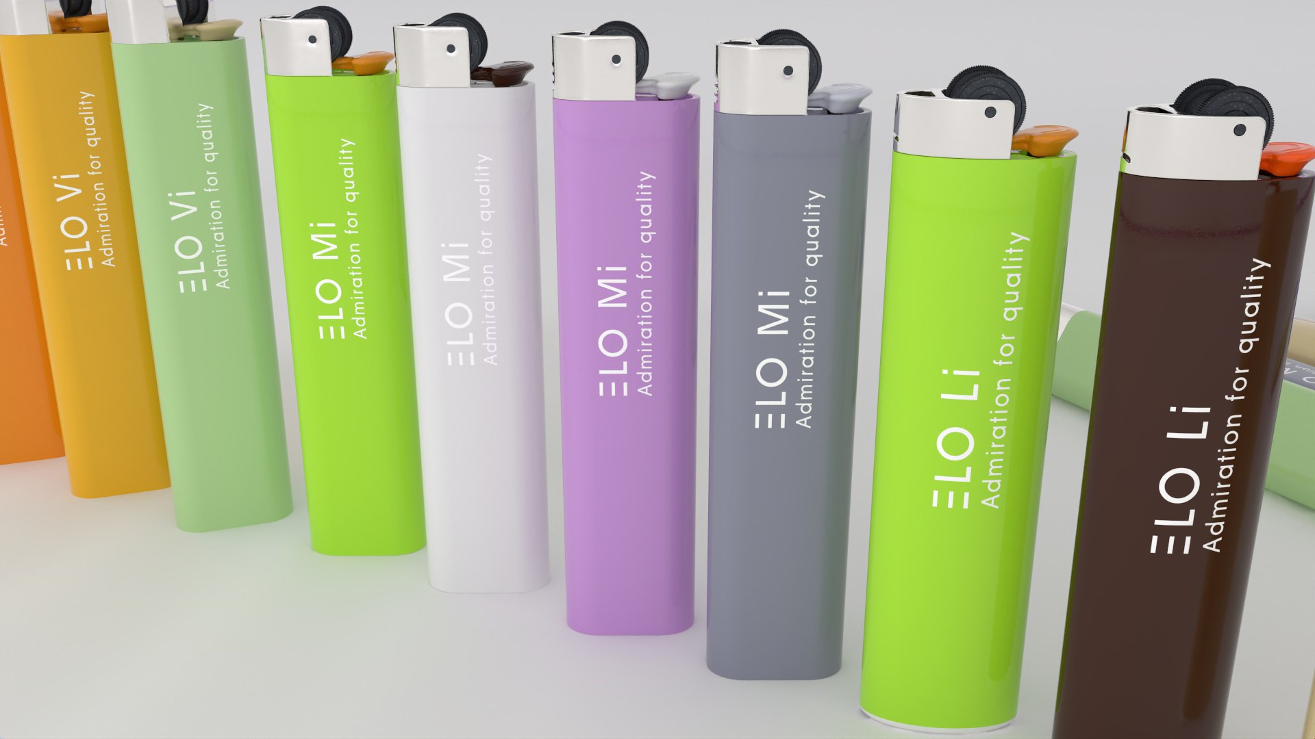 3D 4 Lighters Model - TurboSquid 1945334