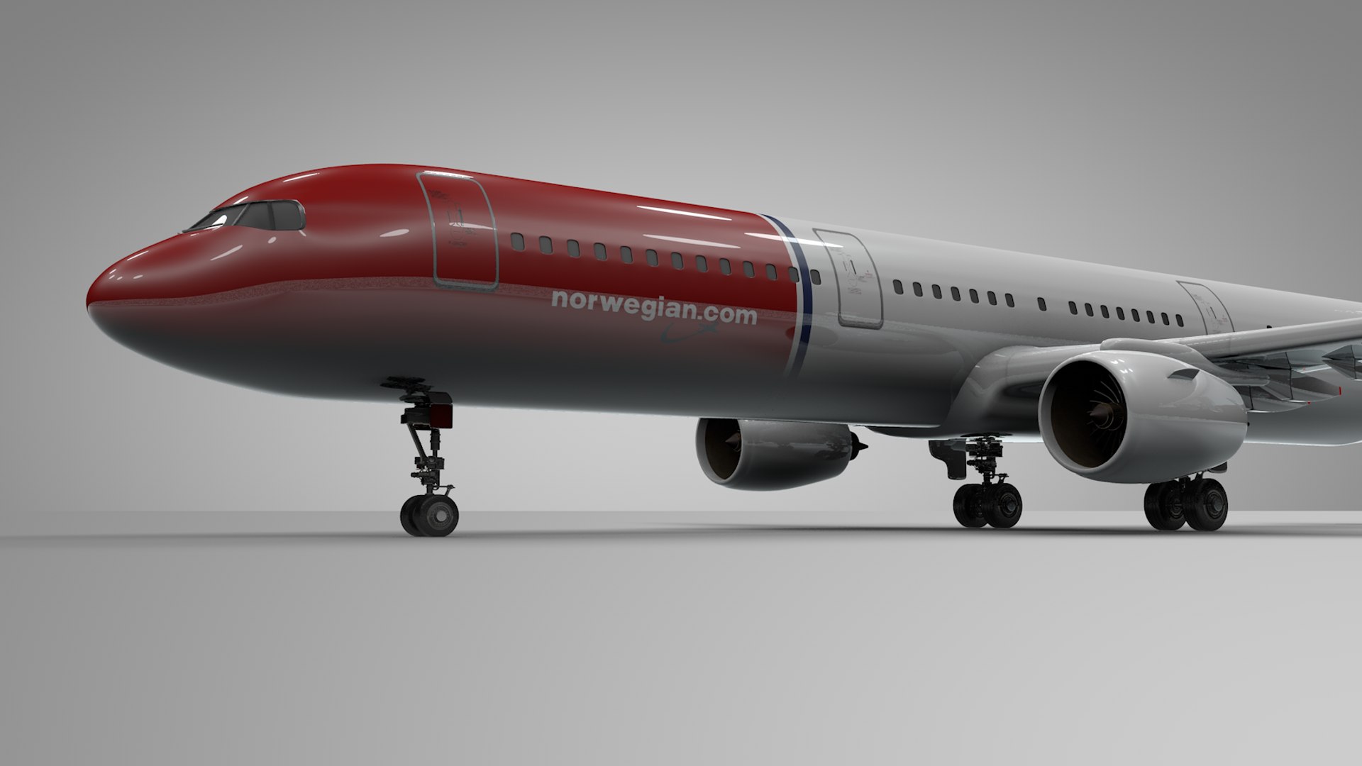Airbus A321 Neo Norwegian 3D Model - TurboSquid 1443173