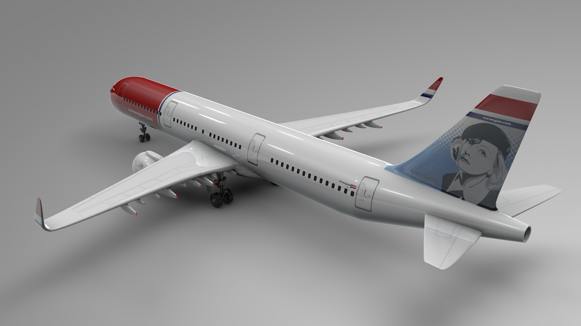 Airbus A321 Neo Norwegian 3D Model - TurboSquid 1443173