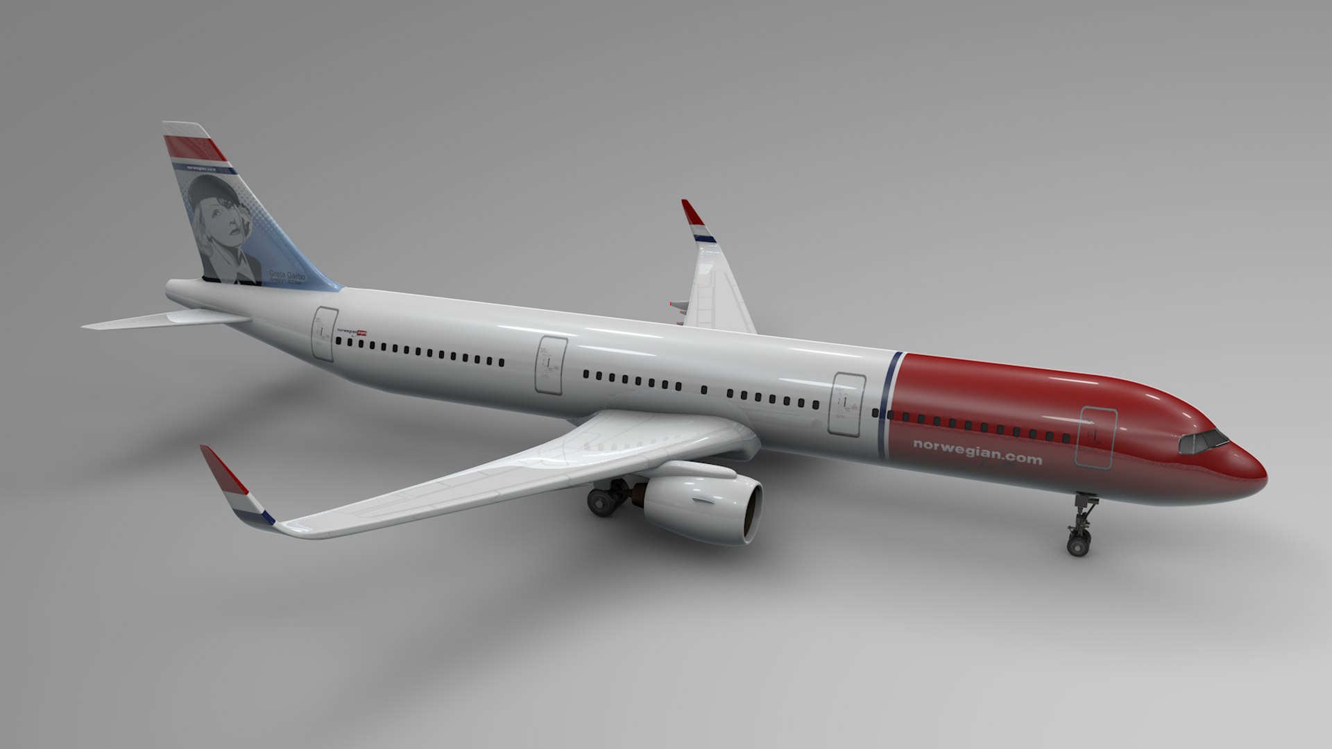 Airbus A321 Neo Norwegian 3D Model - TurboSquid 1443173