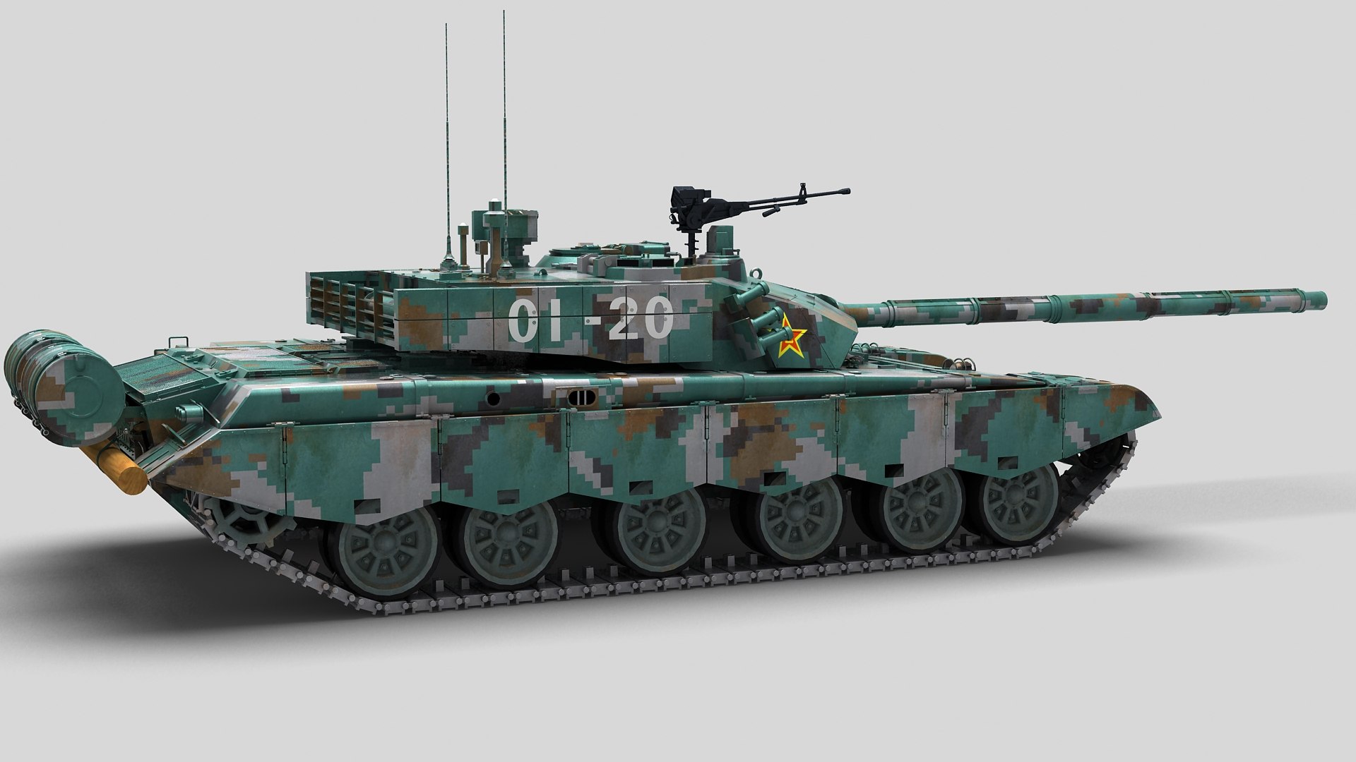 Chinese 99 Type 3D Model - TurboSquid 1713074