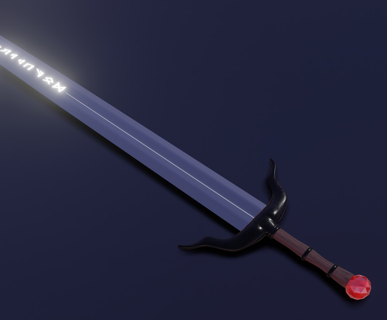 3D Gama Ruby Sword - TurboSquid 2051369