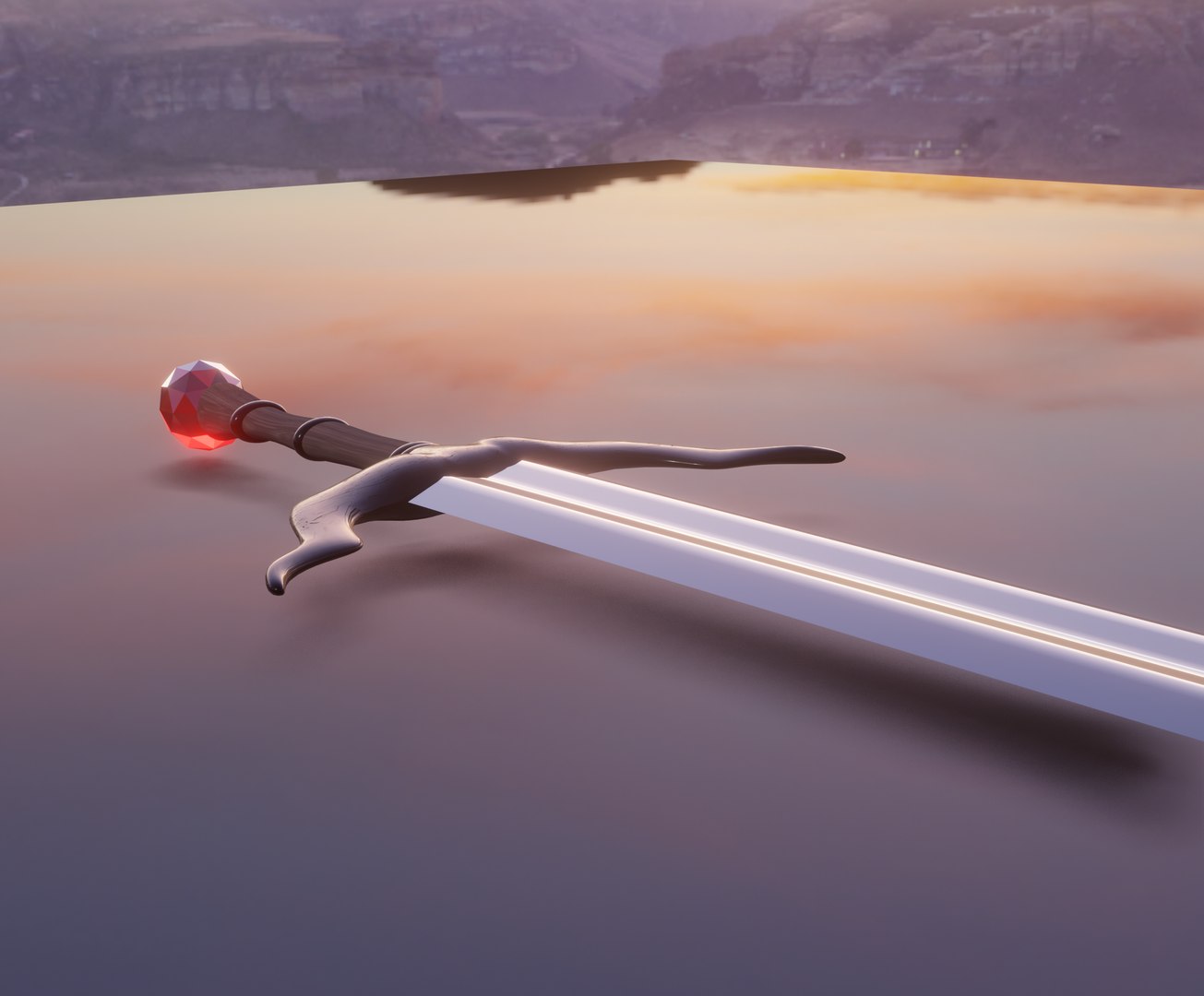 3D Gama Ruby Sword - TurboSquid 2051369