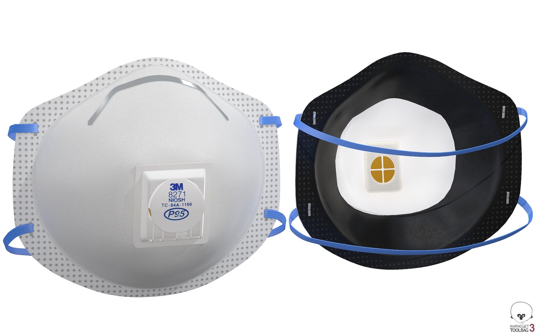 Mask Particulate Respirator 8271 Model - TurboSquid 1538491