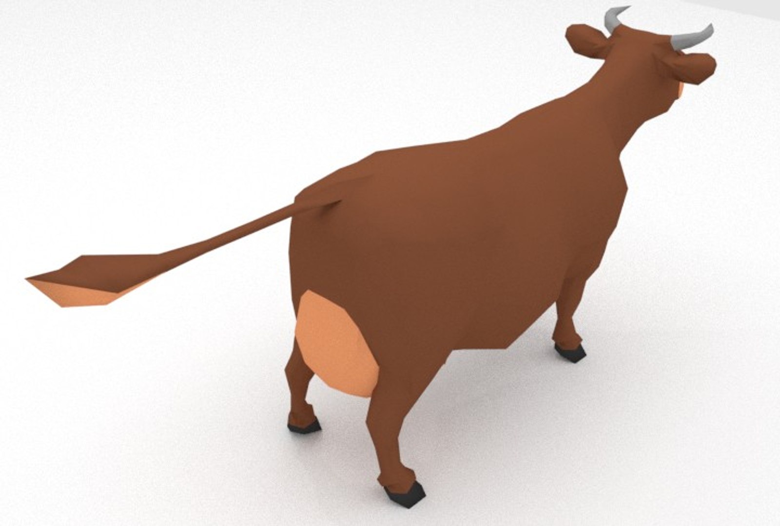 3d Model Blender Animal Cow