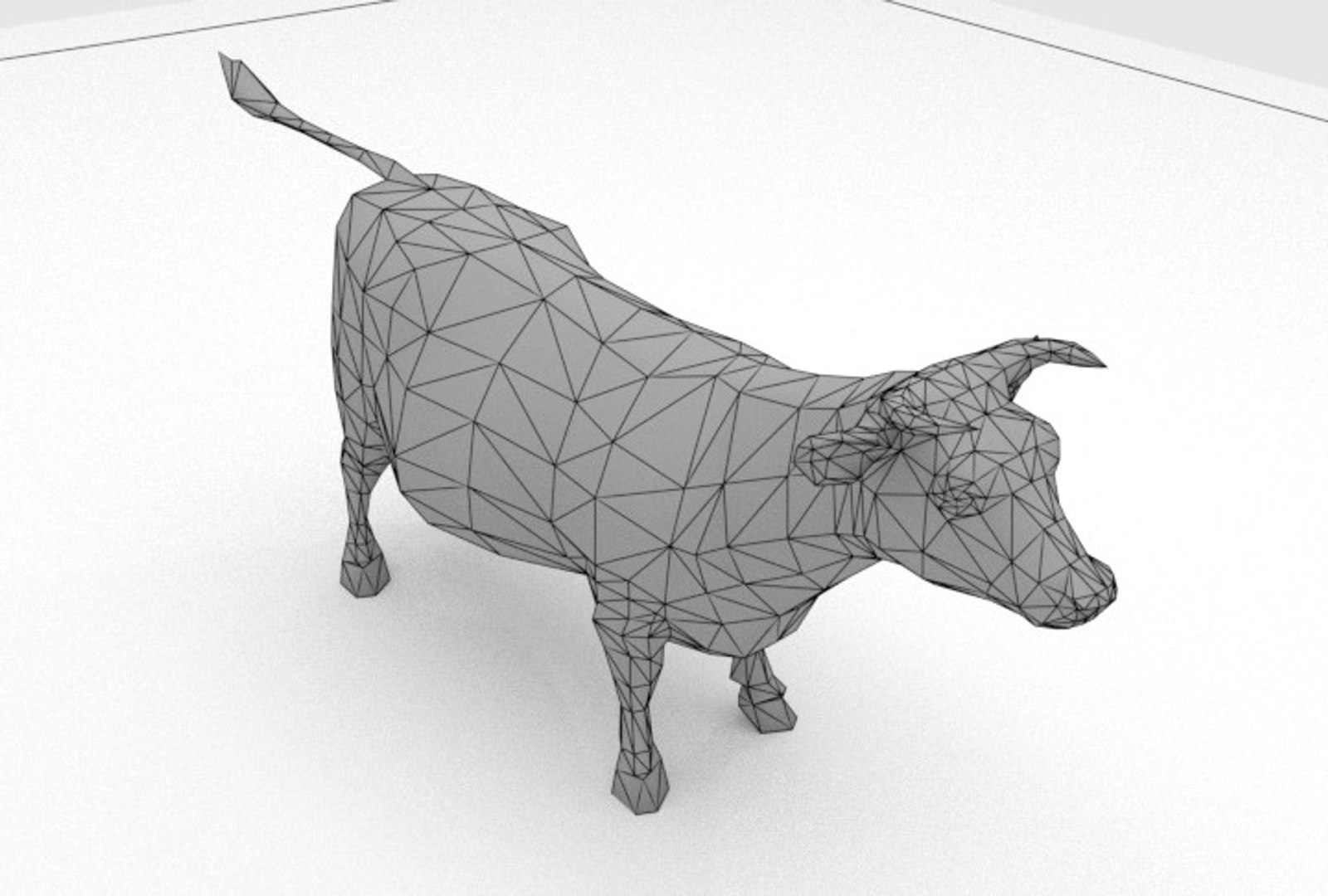 3d Model Blender Animal Cow