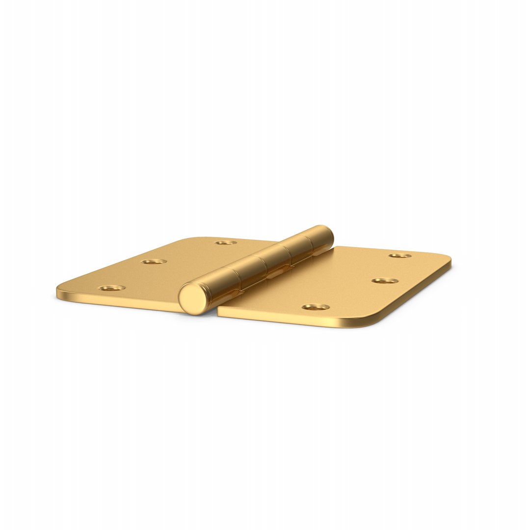 3D Gold Door Hinge - TurboSquid 1996556