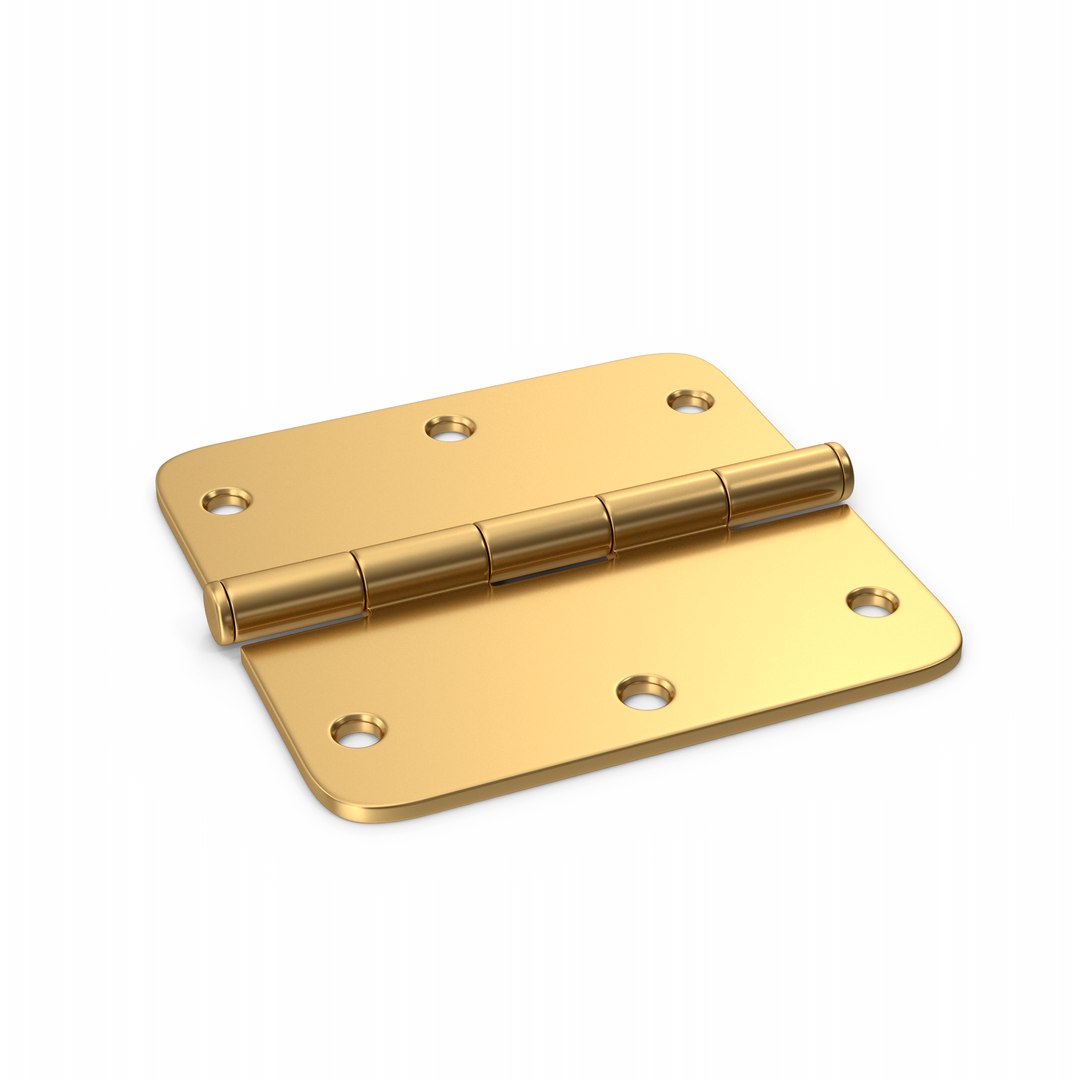 3D Gold Door Hinge - TurboSquid 1996556