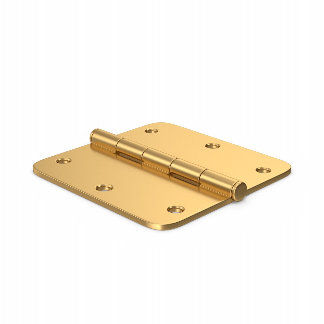 3D Gold Door Hinge - TurboSquid 1996556