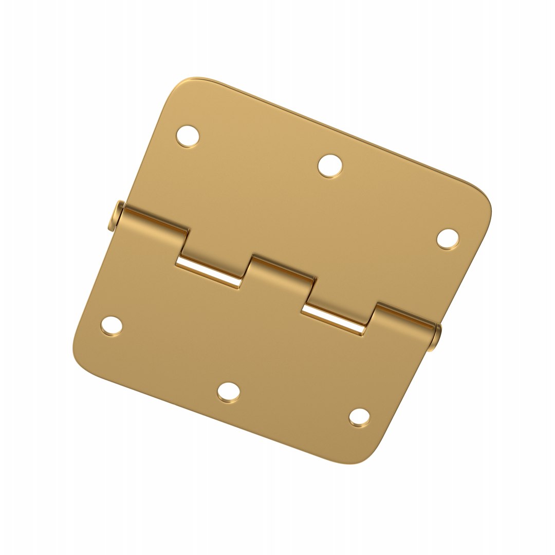 3D Gold Door Hinge - TurboSquid 1996556