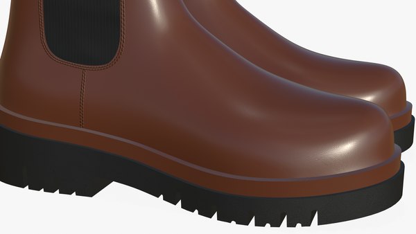Realistic Leather Boots V71 model - TurboSquid 1952442