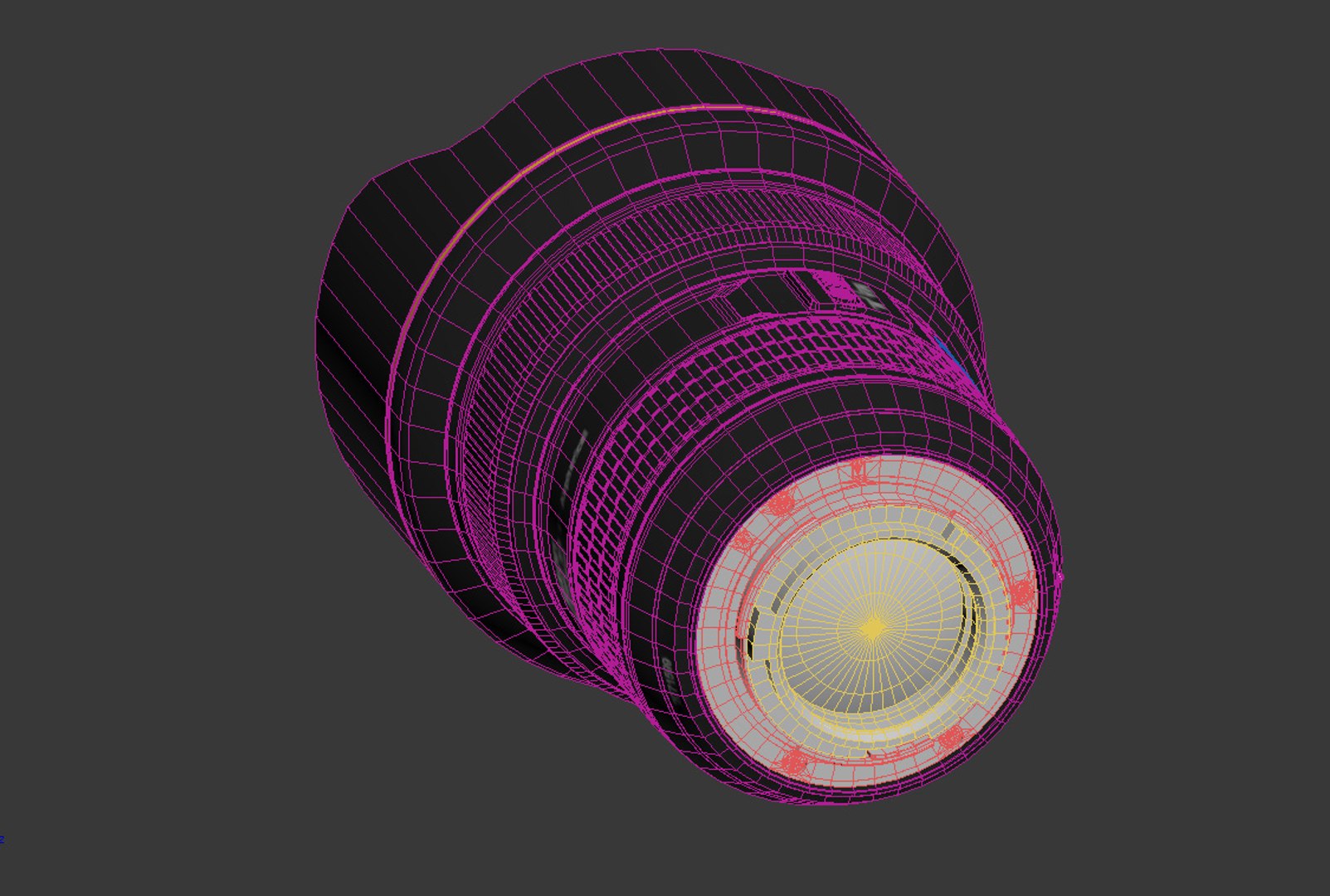 3d Model Lens Nikkor 14-24 2