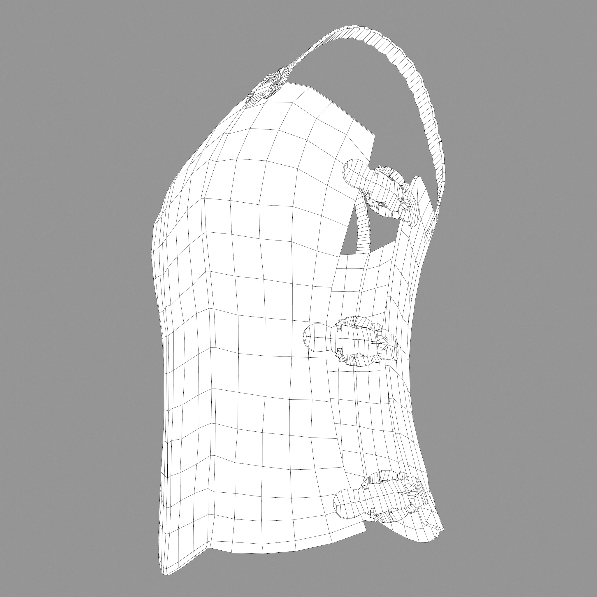 Chest armor female 3D model - TurboSquid 1680339