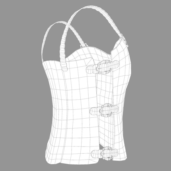 Chest armor female 3D model - TurboSquid 1680339