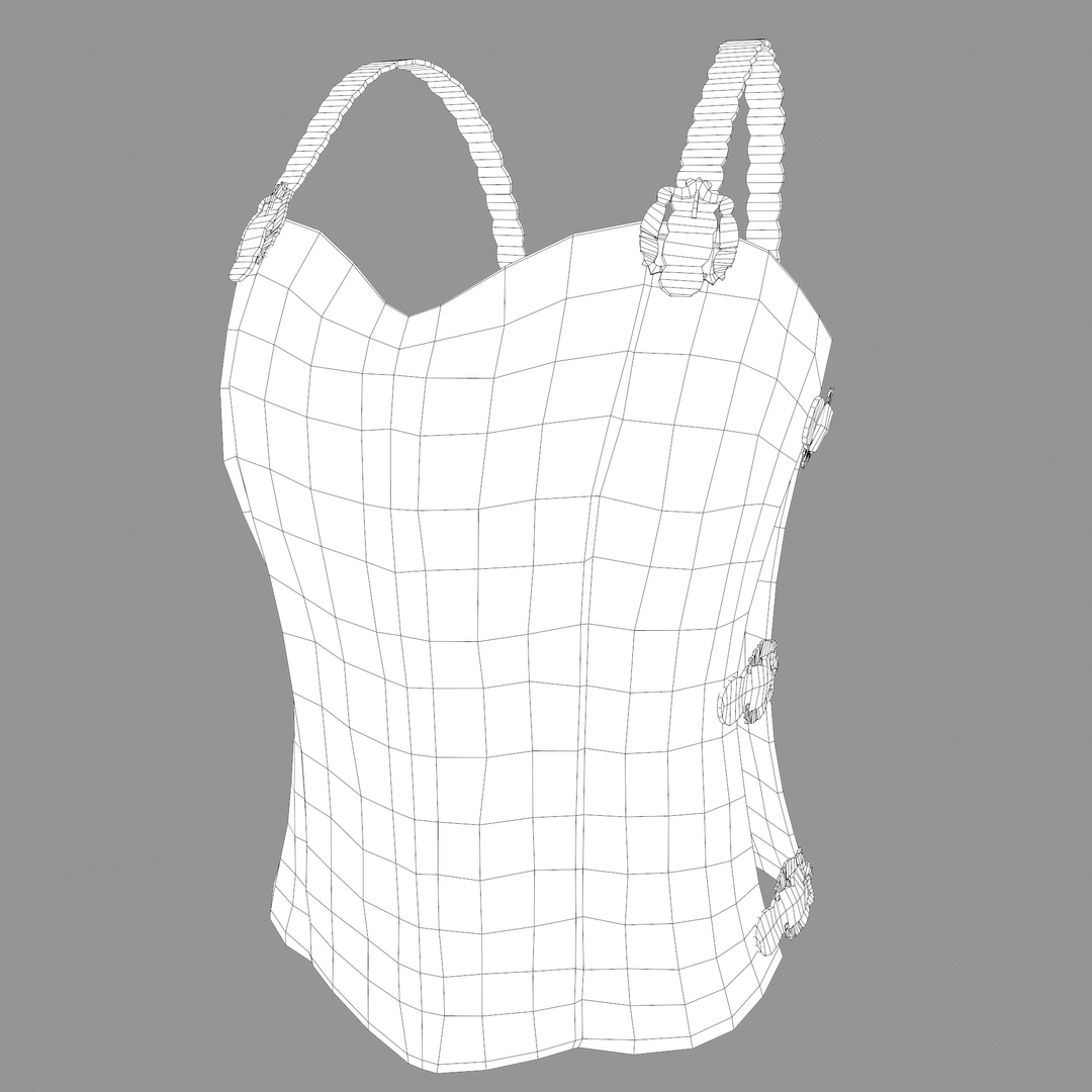 Chest armor female 3D model - TurboSquid 1680339