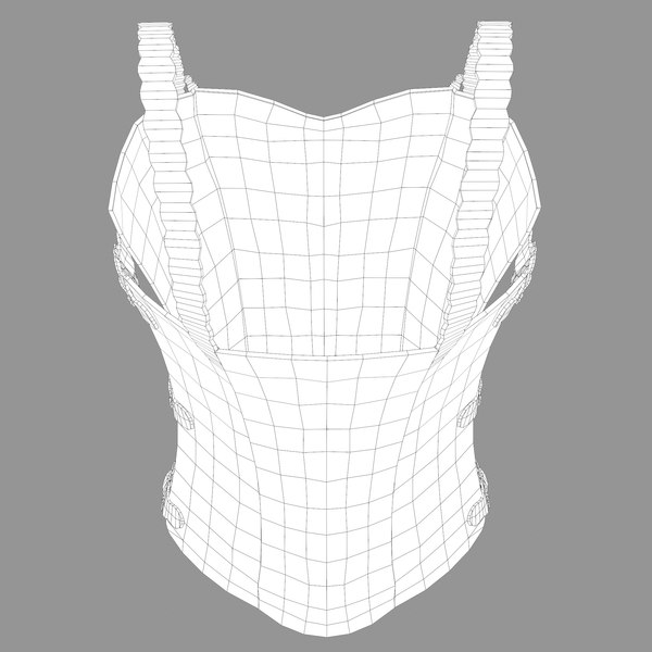 Chest armor female 3D model - TurboSquid 1680339