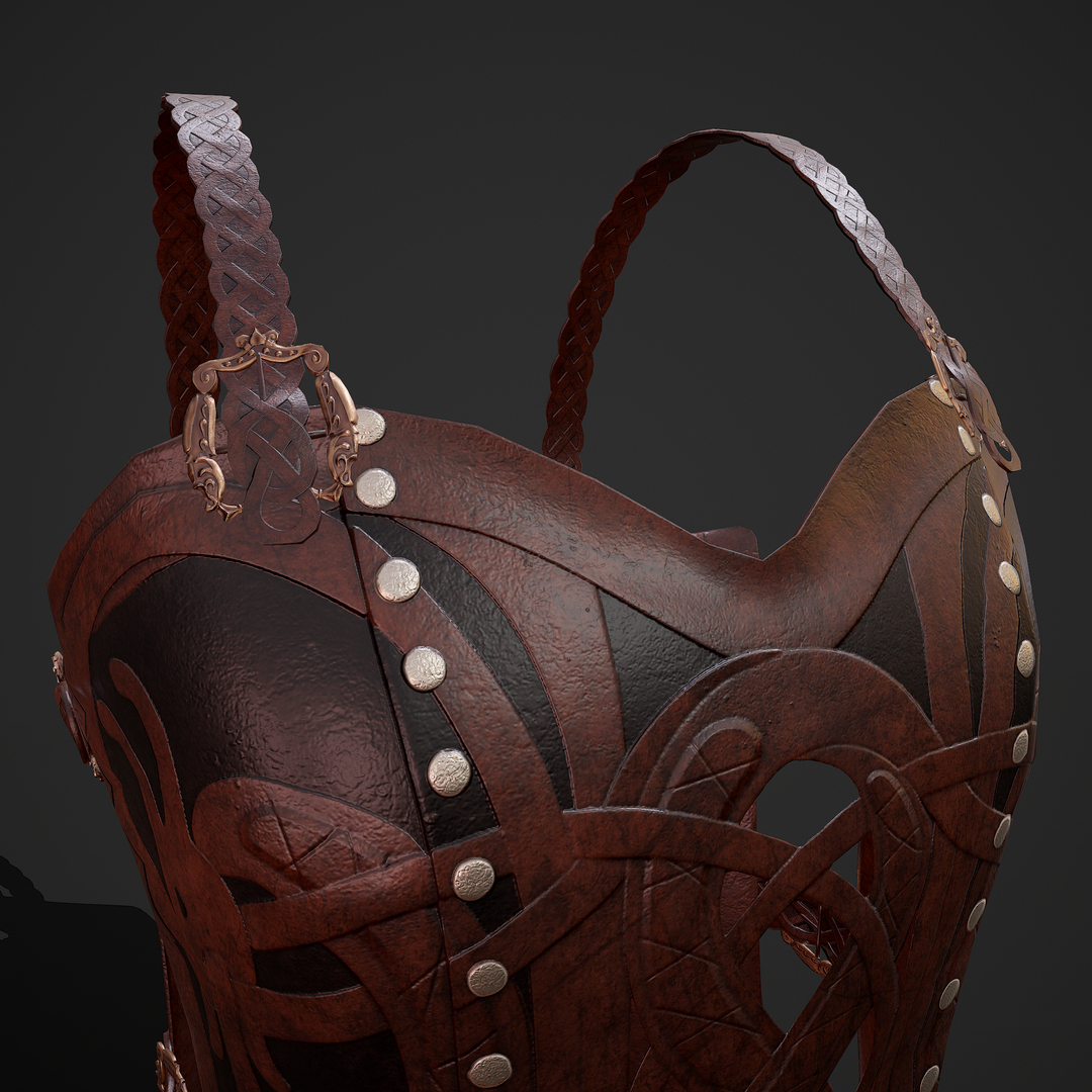 Chest armor female 3D model - TurboSquid 1680339