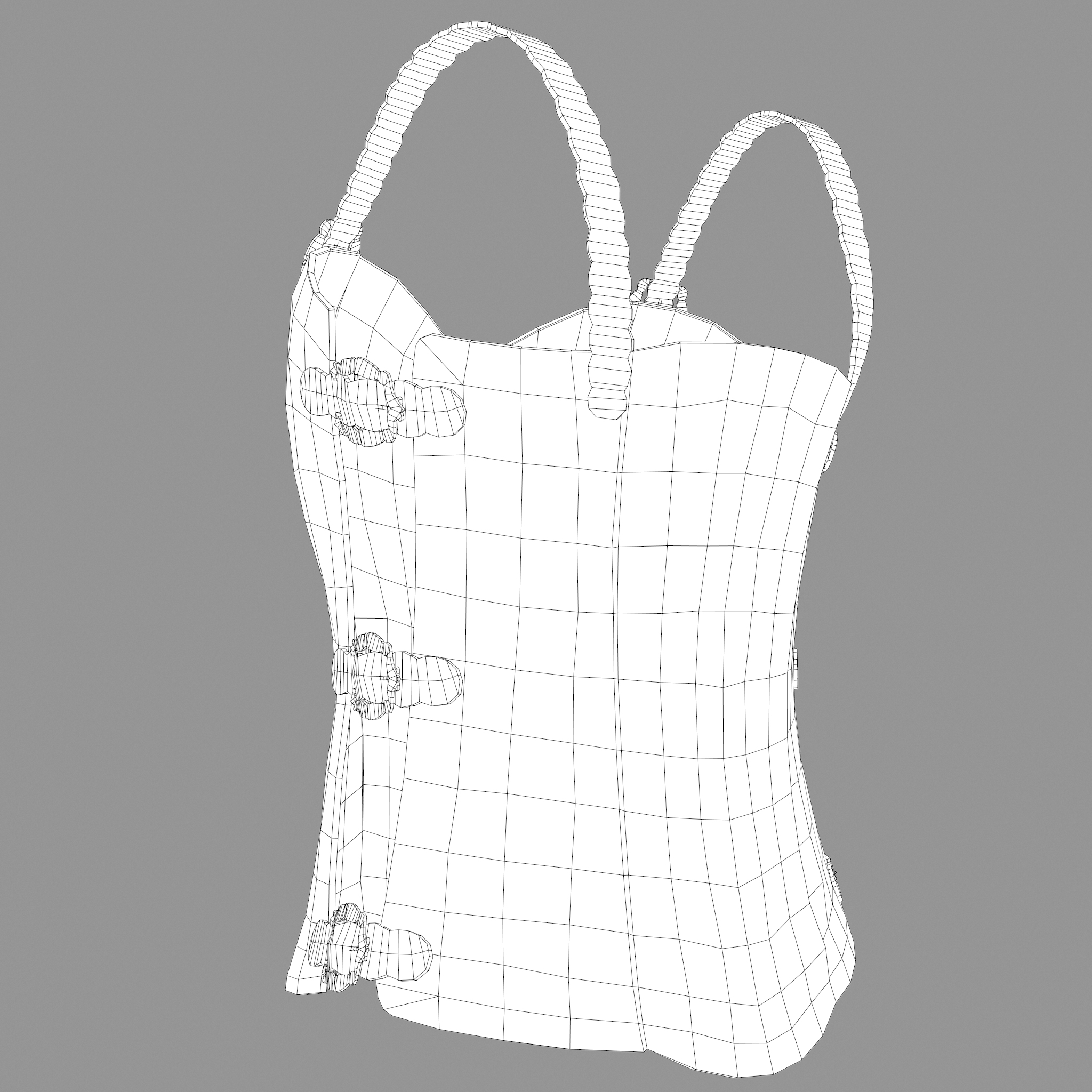 Chest armor female 3D model - TurboSquid 1680339