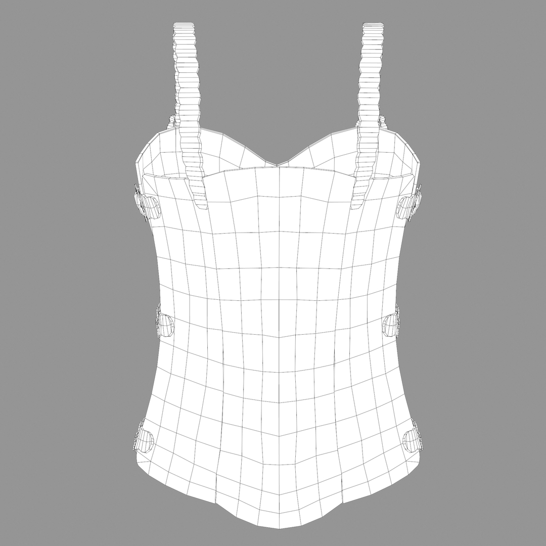 Chest armor female 3D model - TurboSquid 1680339