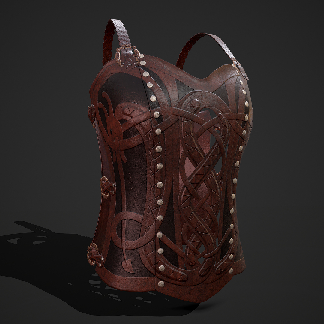 Chest armor female 3D model - TurboSquid 1680339