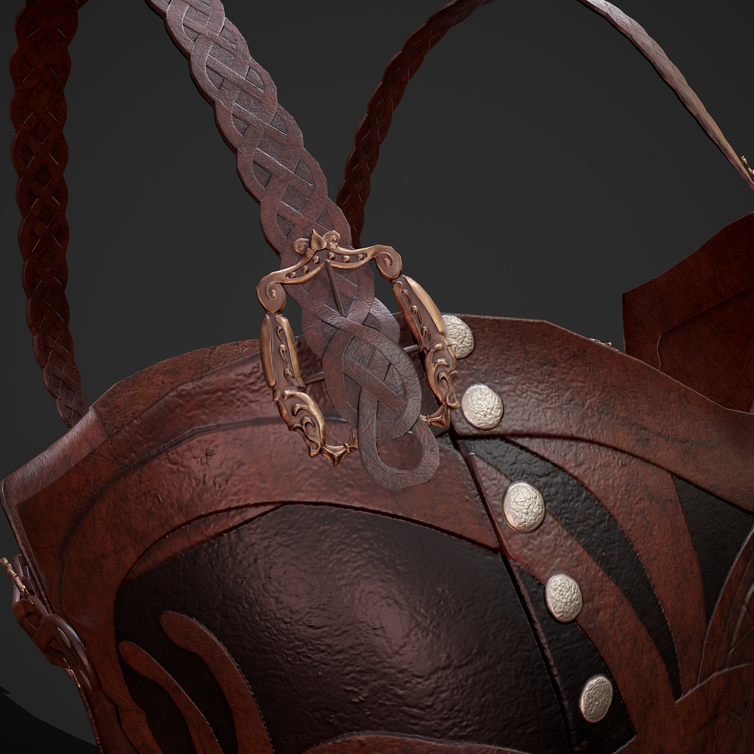 Chest armor female 3D model - TurboSquid 1680339
