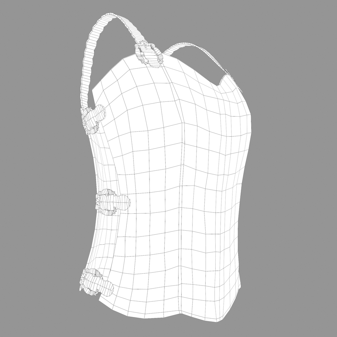 Chest armor female 3D model - TurboSquid 1680339