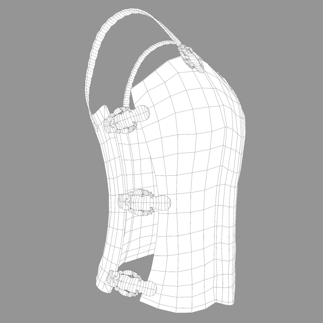 Chest armor female 3D model - TurboSquid 1680339