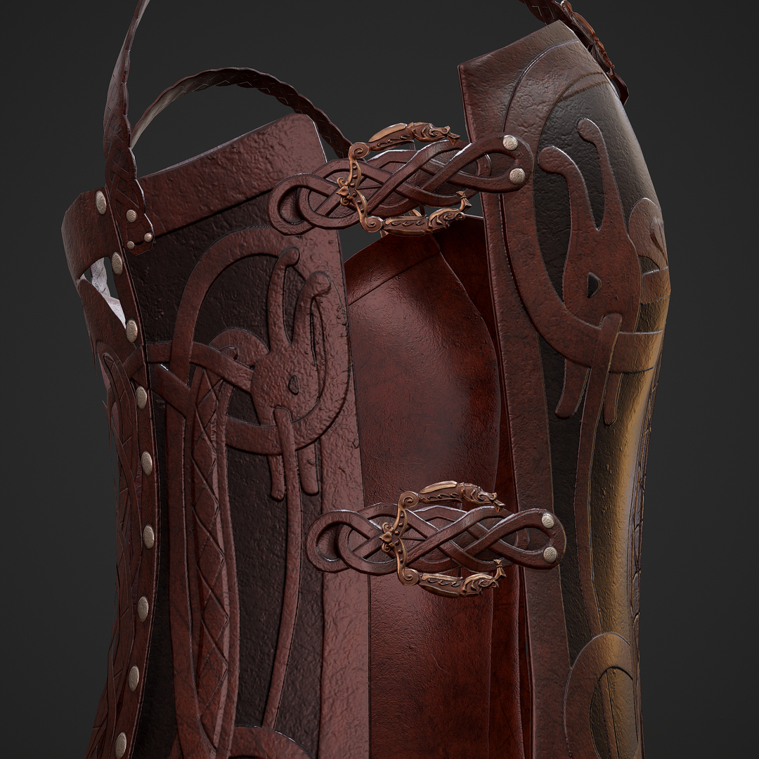 Chest armor female 3D model - TurboSquid 1680339