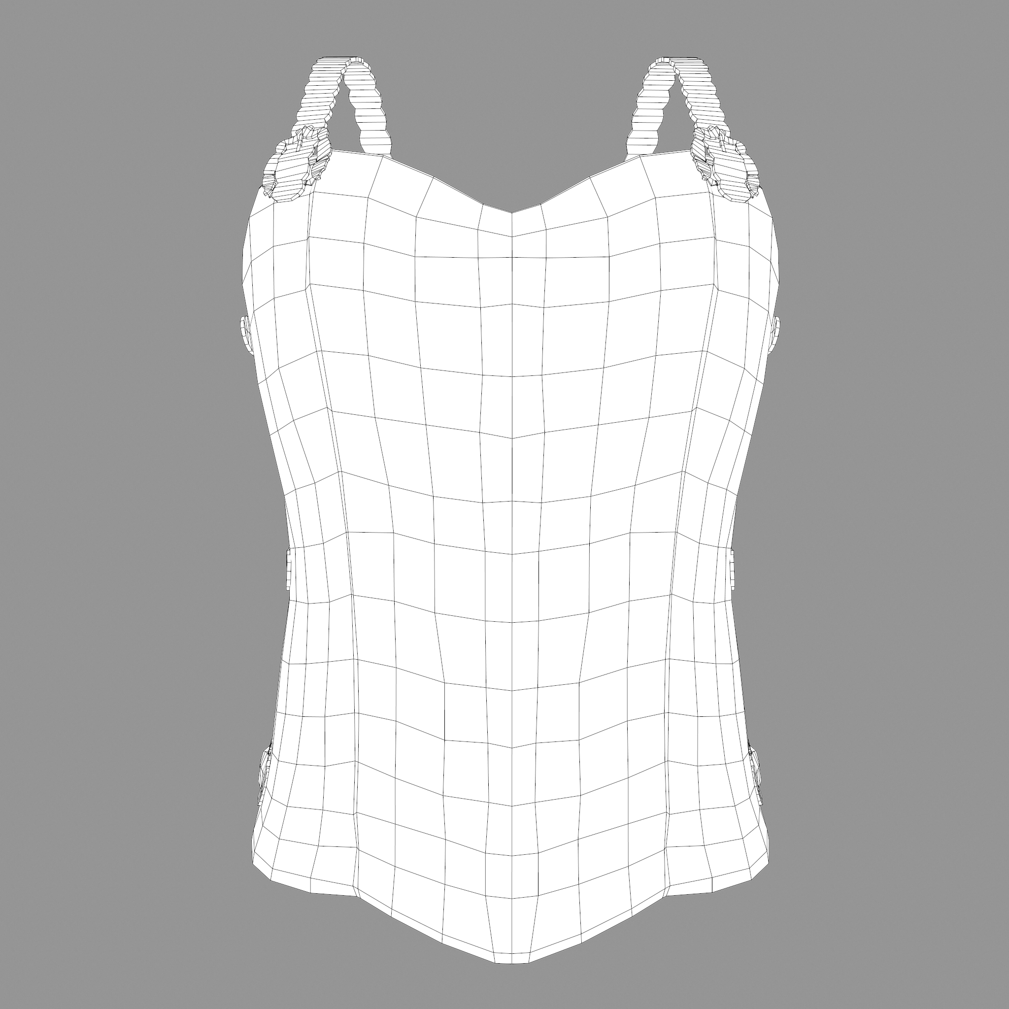 Chest armor female 3D model - TurboSquid 1680339