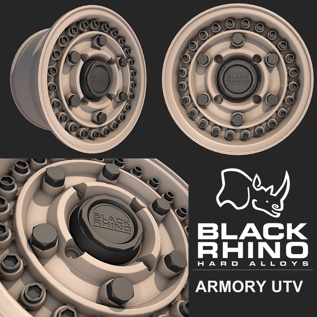 Black Rhino Wheels Pack 2 3D Model - TurboSquid 1730062