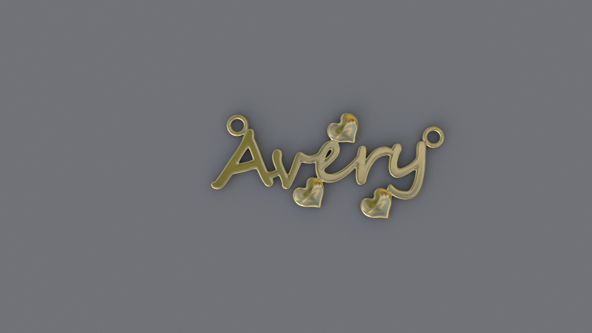 Jewelry Necklace Pendant Avery 3D Print 3D Model - TurboSquid 2329218