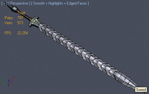 sword shards 3d model