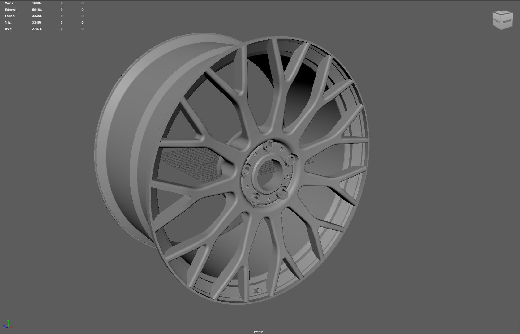 RC Car Racing Style Multi-Spoke Wheel 3D - TurboSquid 2404192