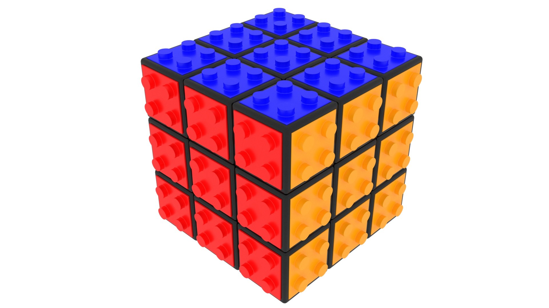 3D Lego Rubiks Cube - TurboSquid 1880250