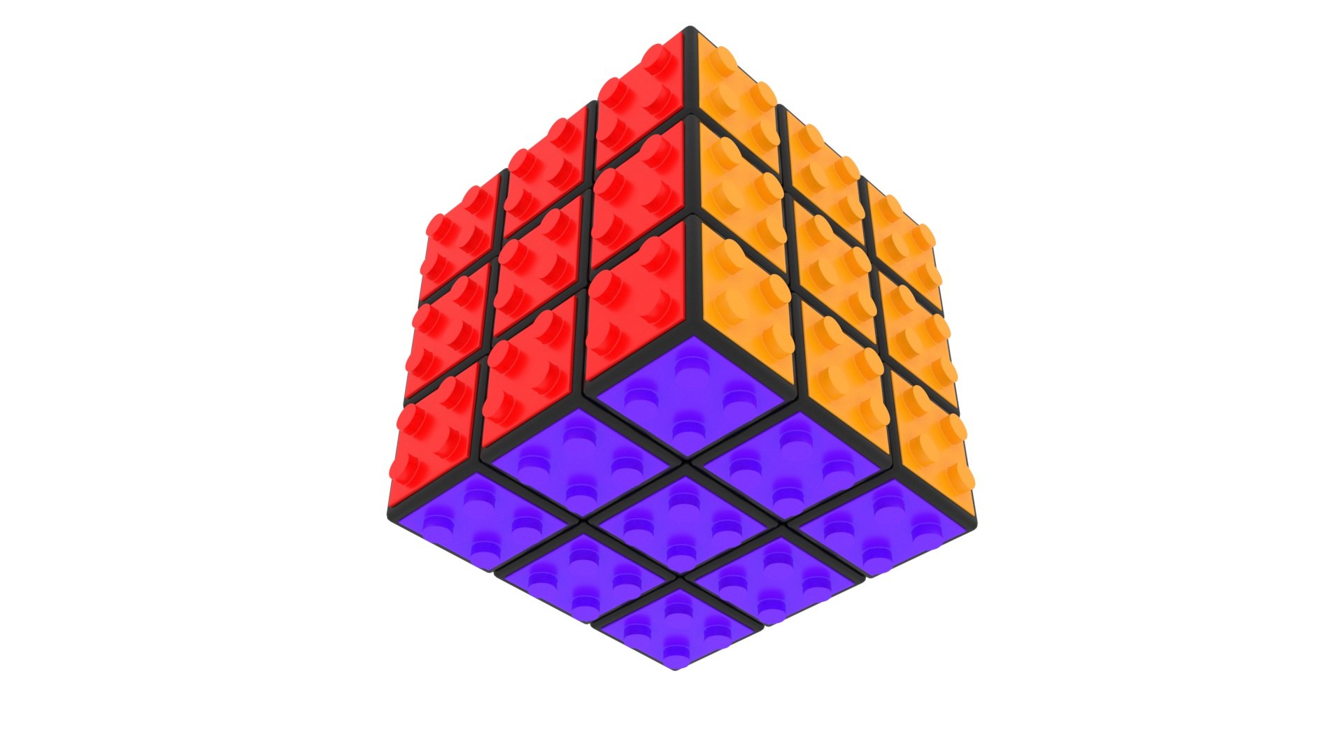 3D Lego Rubiks Cube - TurboSquid 1880250