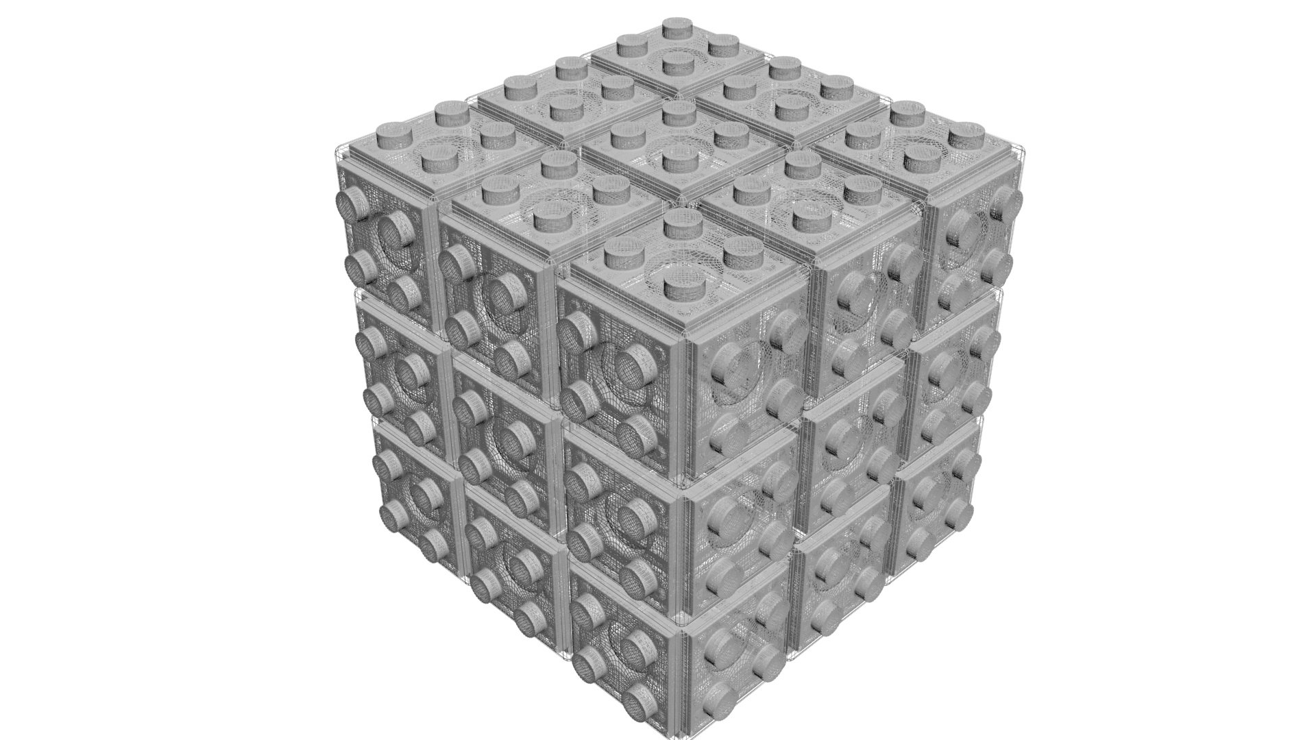 3D Lego Rubiks Cube - TurboSquid 1880250