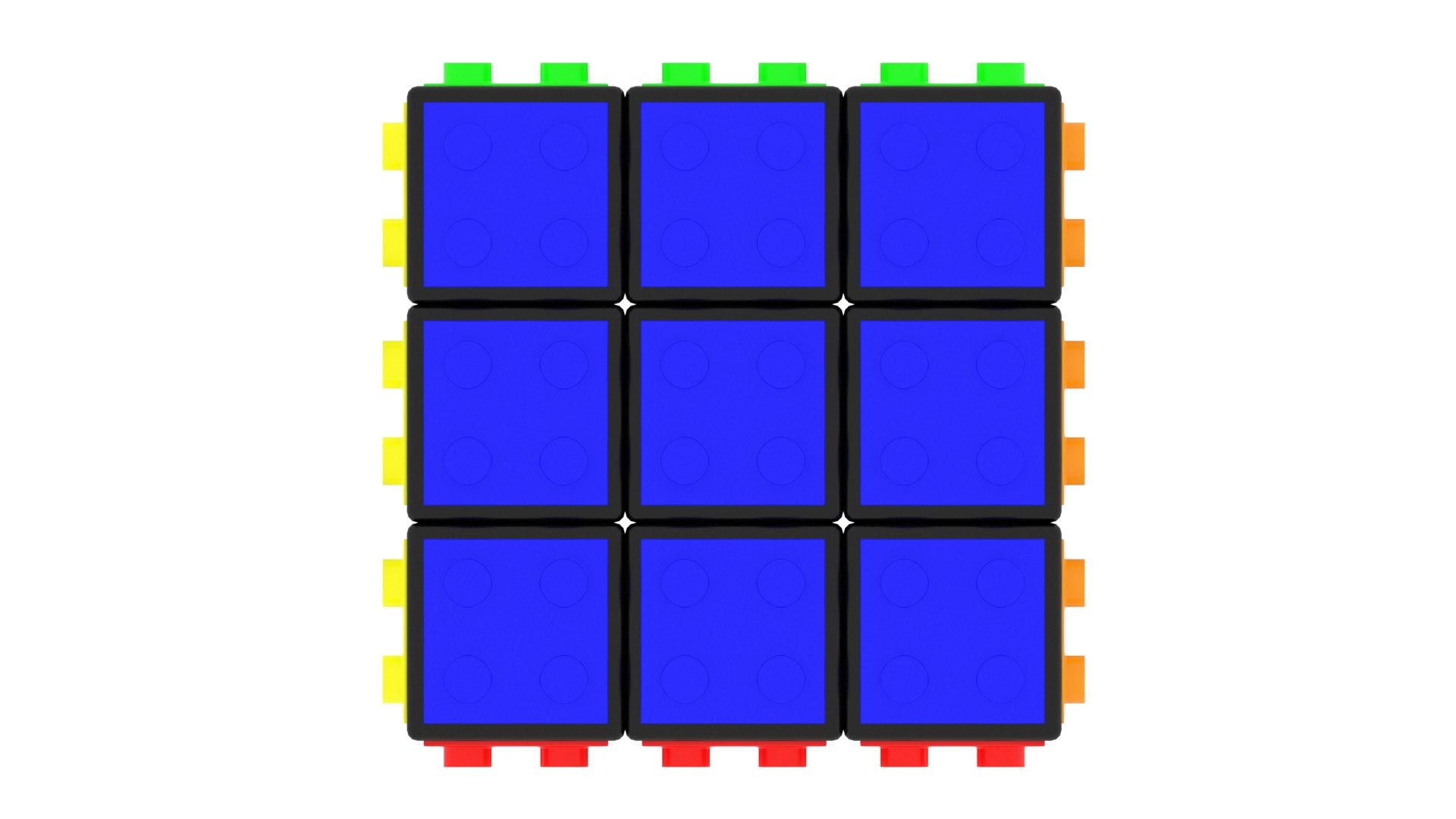 3D Lego Rubiks Cube - TurboSquid 1880250