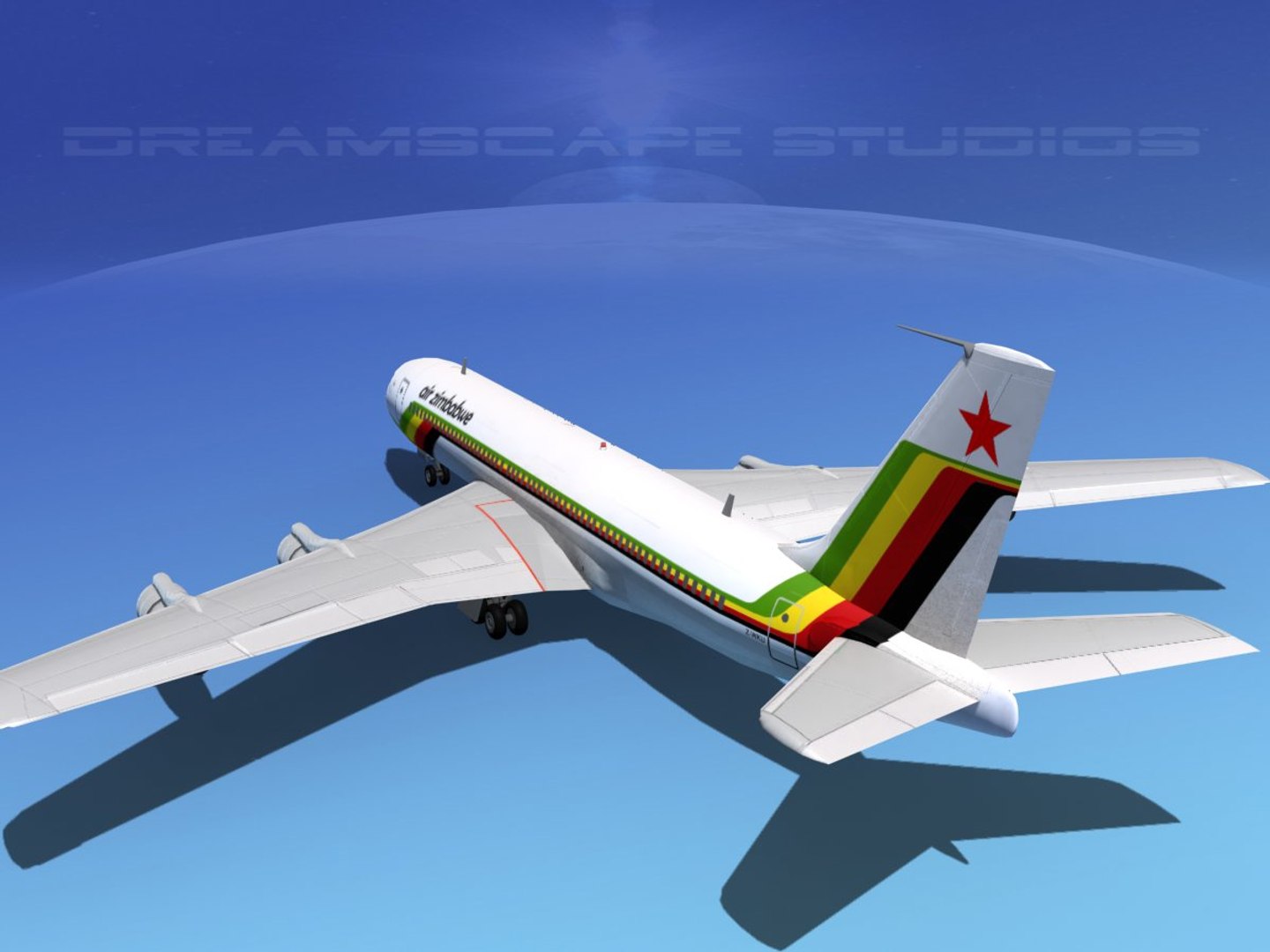 3d 707-320 airlines boeing 707