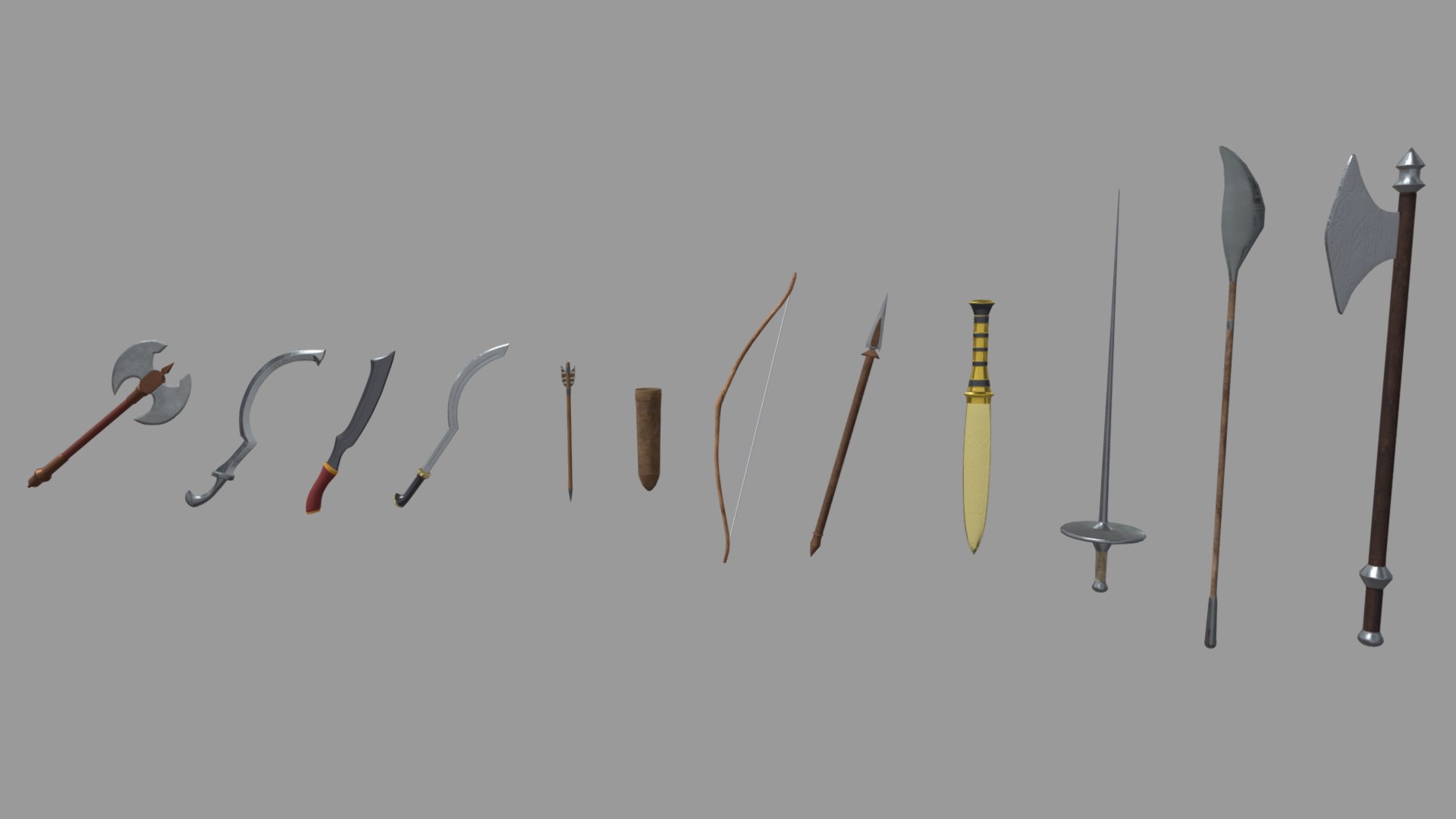Old Weapons Pack 01 3D - TurboSquid 2456835