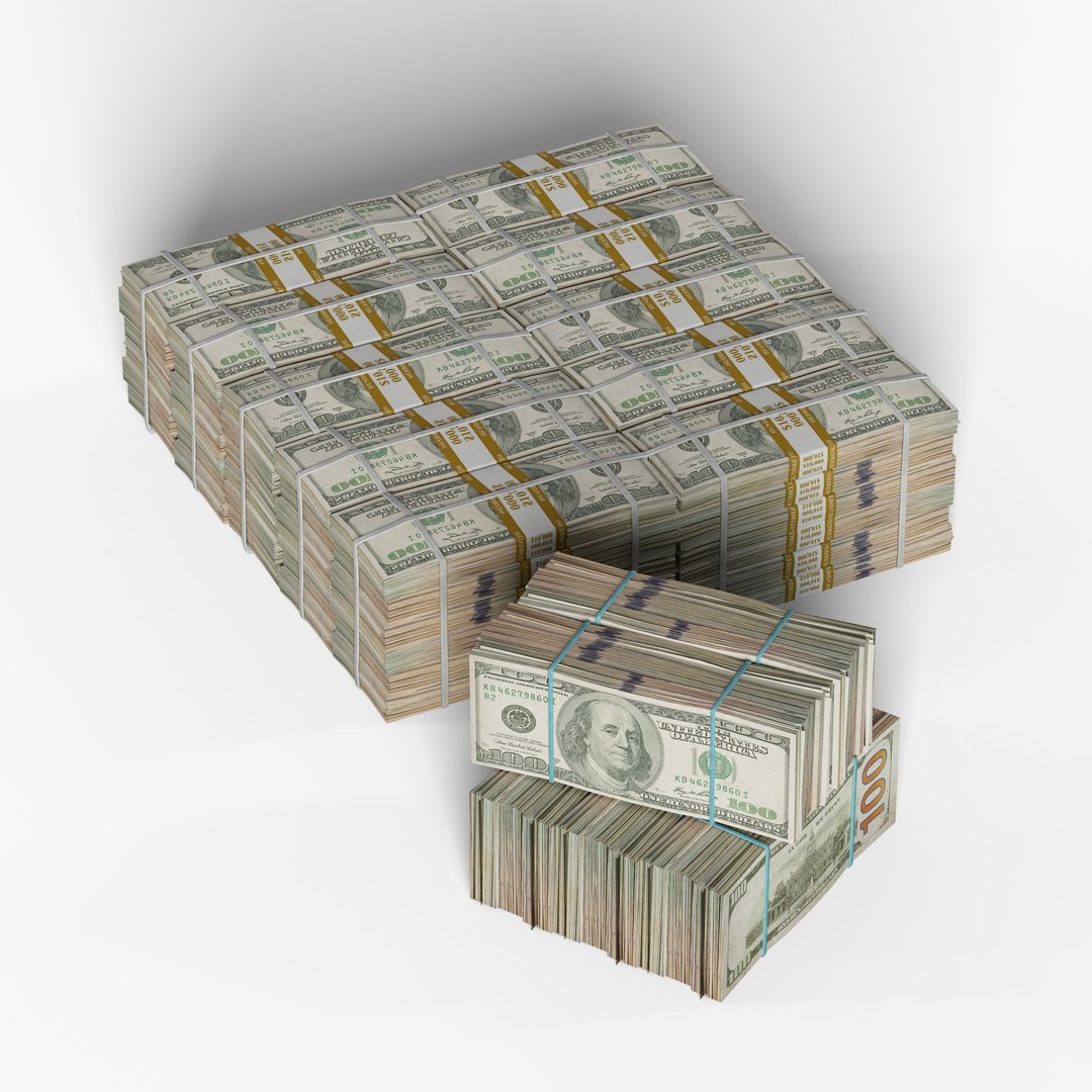 3D Money Stack Model - TurboSquid 2185855