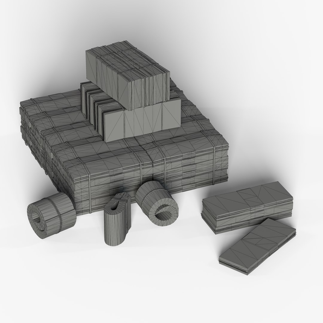 3D Money Stack Model - TurboSquid 2185855