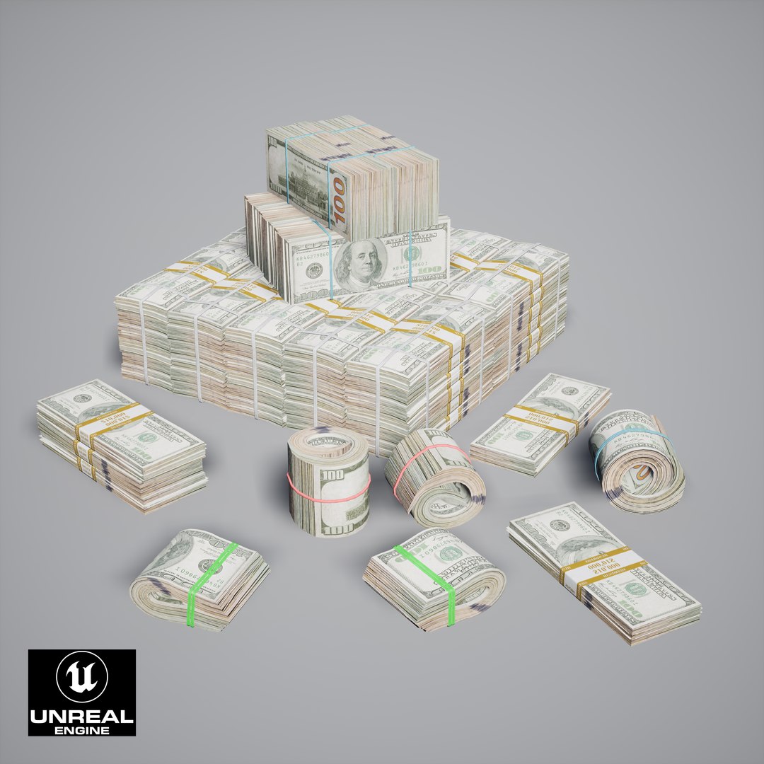 3D Money Stack Model - TurboSquid 2185855