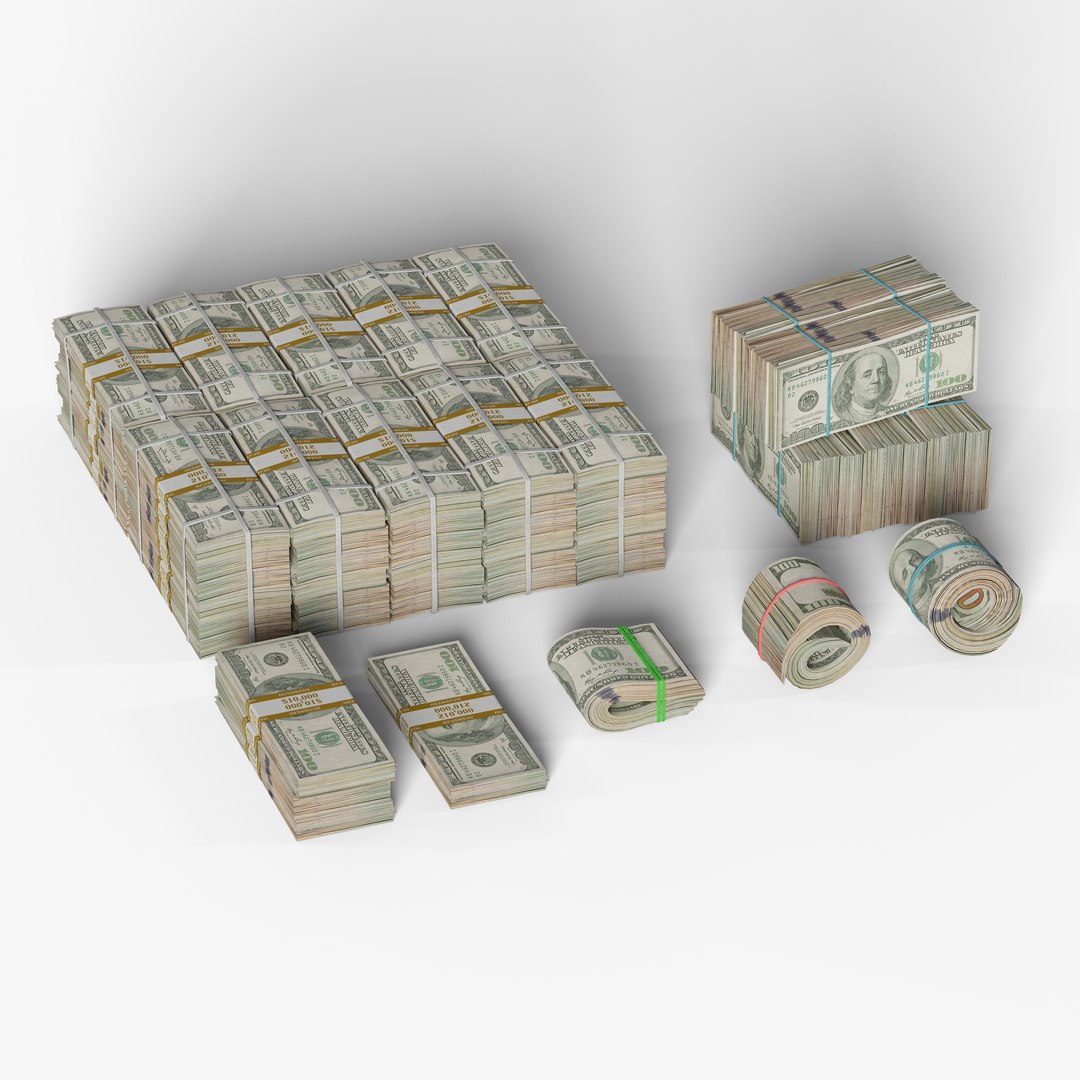 3D Money Stack Model - TurboSquid 2185855