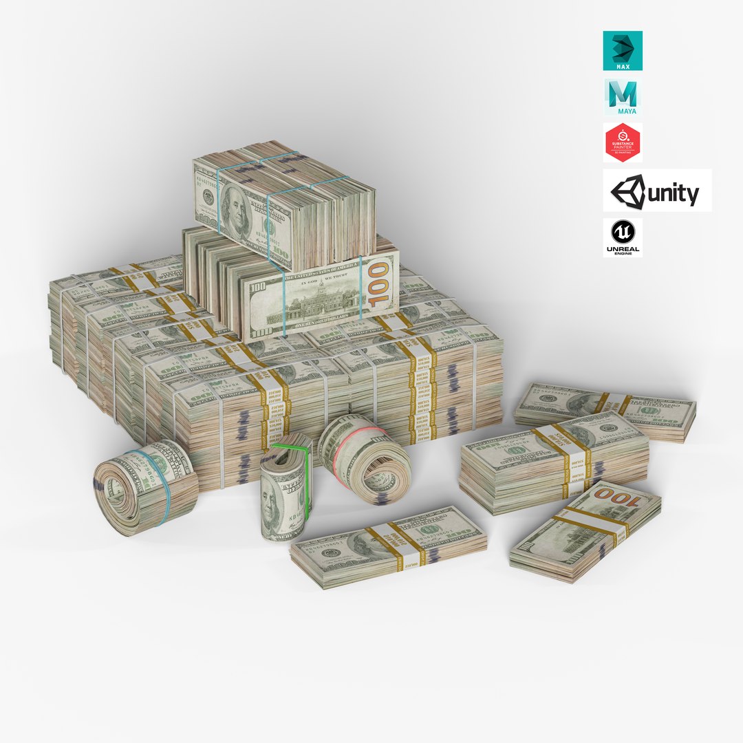 3D Money Stack Model - TurboSquid 2185855